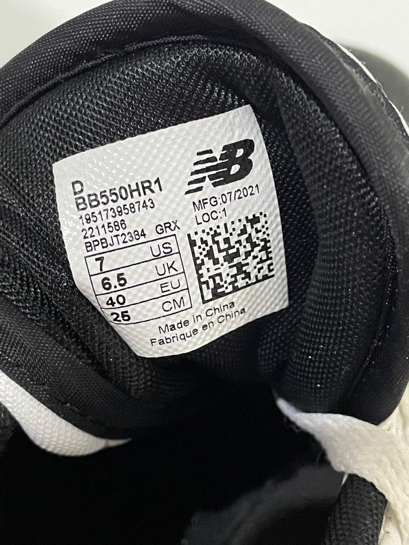 NEW BALANCE 550s RED & BLACK ORIGINAL, Men's Fashion, Footwear ...