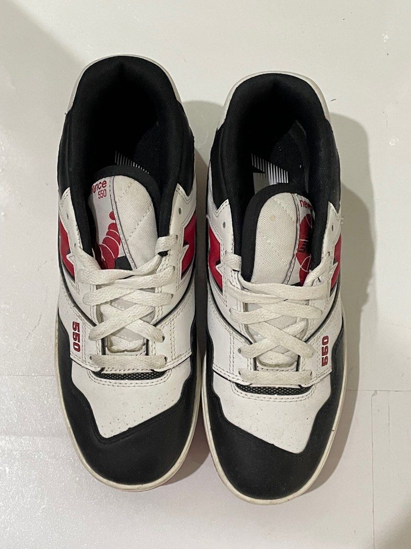 NEW BALANCE 550s RED & BLACK ORIGINAL, Men's Fashion, Footwear ...