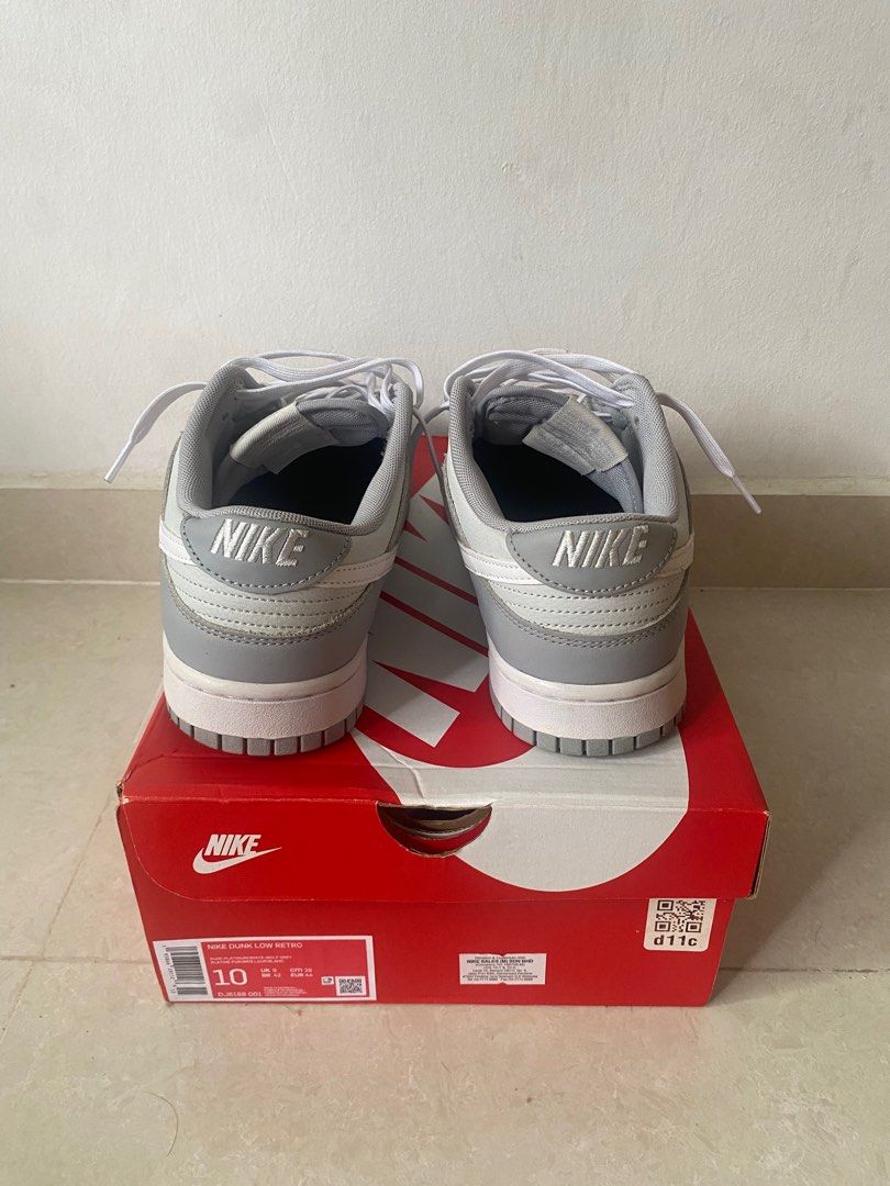 Nike Dunk Low Wolf Grey, Men's Fashion, Footwear, Sneakers on Carousell