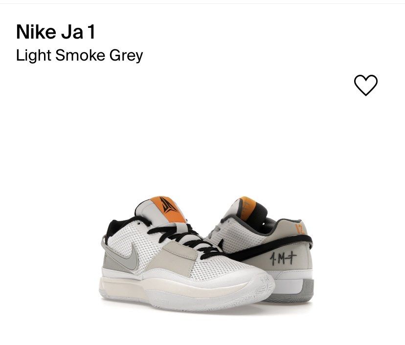 Nike ja 1 light smoke grey, Men's Fashion, Footwear, Sneakers on Carousell