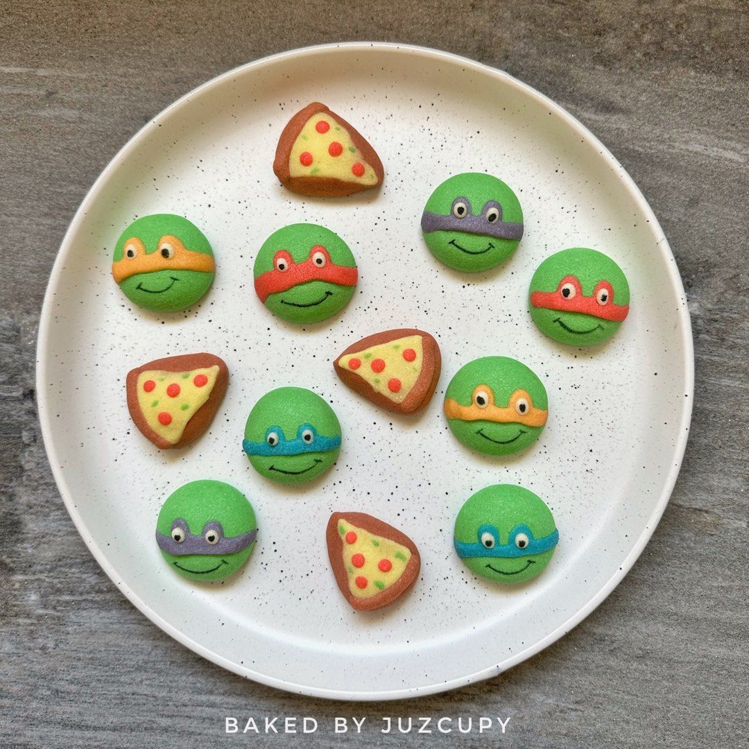 Ninja turtle butter cookies, Food & Drinks, Homemade Bakes on Carousell
