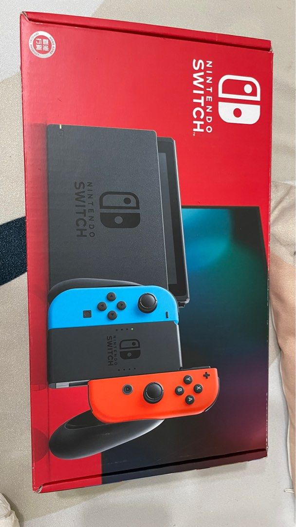 Nintendo Switch Neon Blue and Neon Red V2 Improved Battery Life [Asian ...