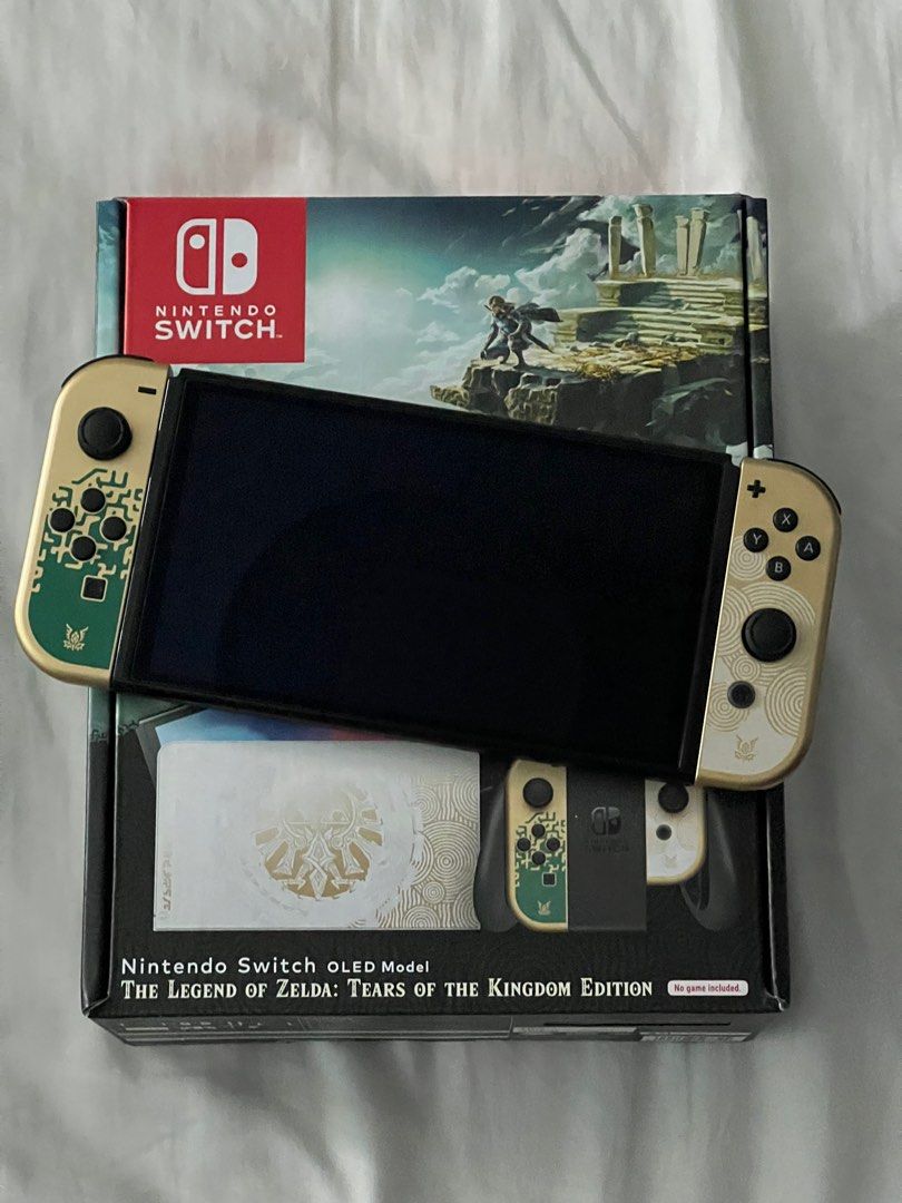 Nintendo Switch OLED Zelda Edition, Video Gaming, Video Game Consoles ...