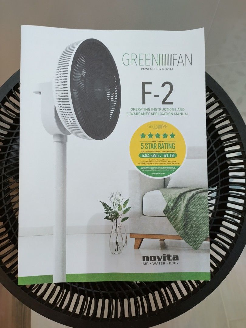 Novita green fan f2, Furniture & Home Living, Lighting & Fans, Fans on ...