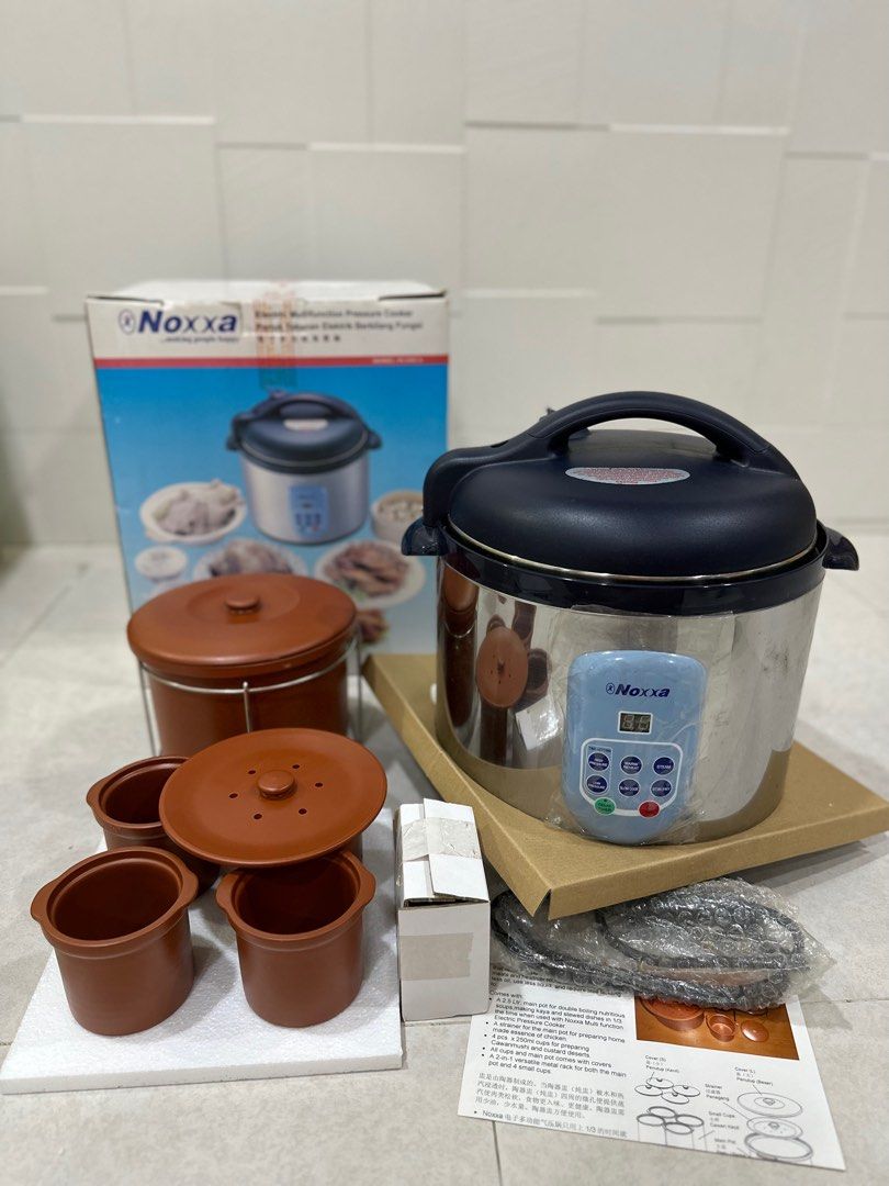 Noxxa Electric Multi-function Pressure Cooker + Double Boil / Stewing ...