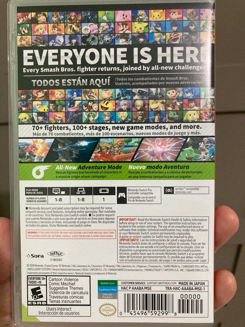 NSW Super Smash Bros Ultimate (US) with SSBU Poster, Video Gaming ...