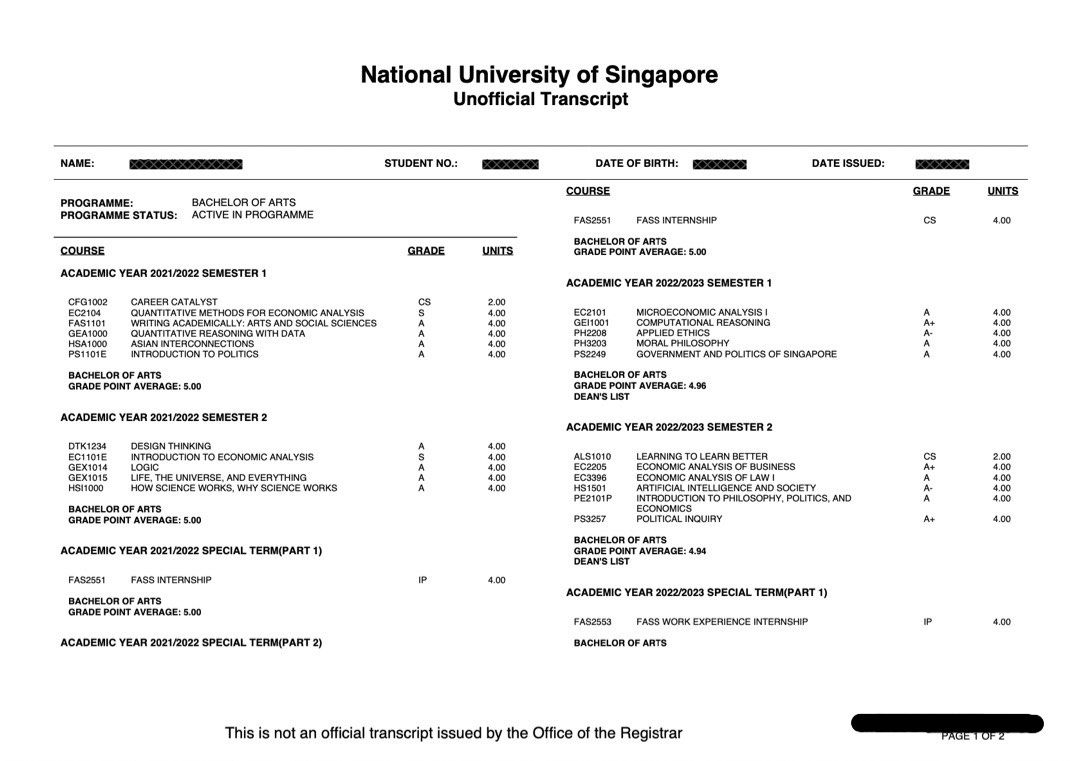 NUS (Notes & Model Papers) - GEA1000 / FAS1101 / HSA1000 / GEI1001 ...