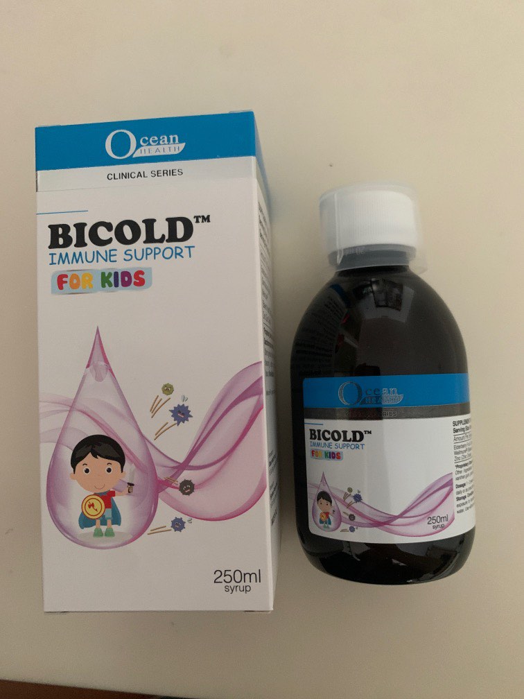Ocean health Bicold immune support for kids 250ml, Health & Nutrition ...