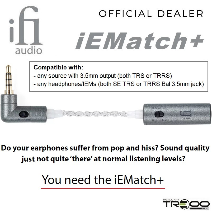 [Official] iFi iEMatch+ Portable 3.5mm Audio Attenuator Noise Filter ...