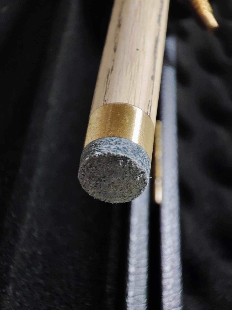 Omin classic snooker cue 3/4 structure 10mm with hard case chalk holder ...