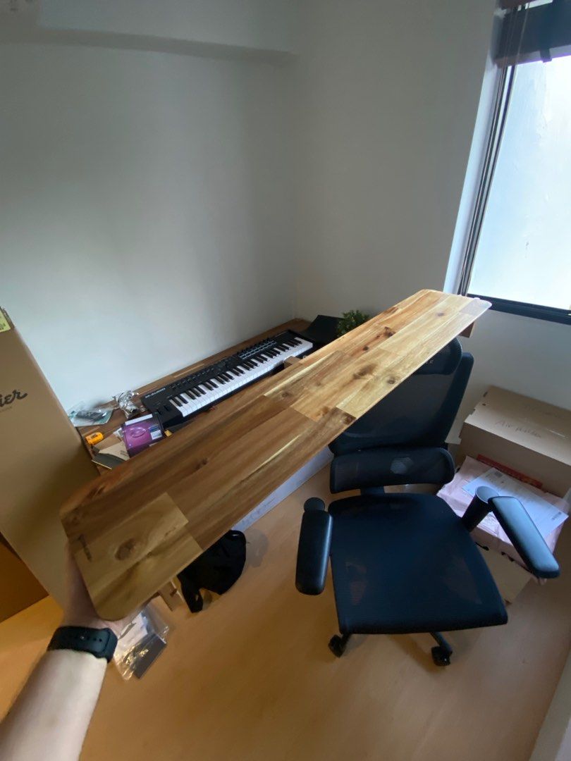 Omnidesk riser Acacia, Computers & Tech, Parts & Accessories, Other ...