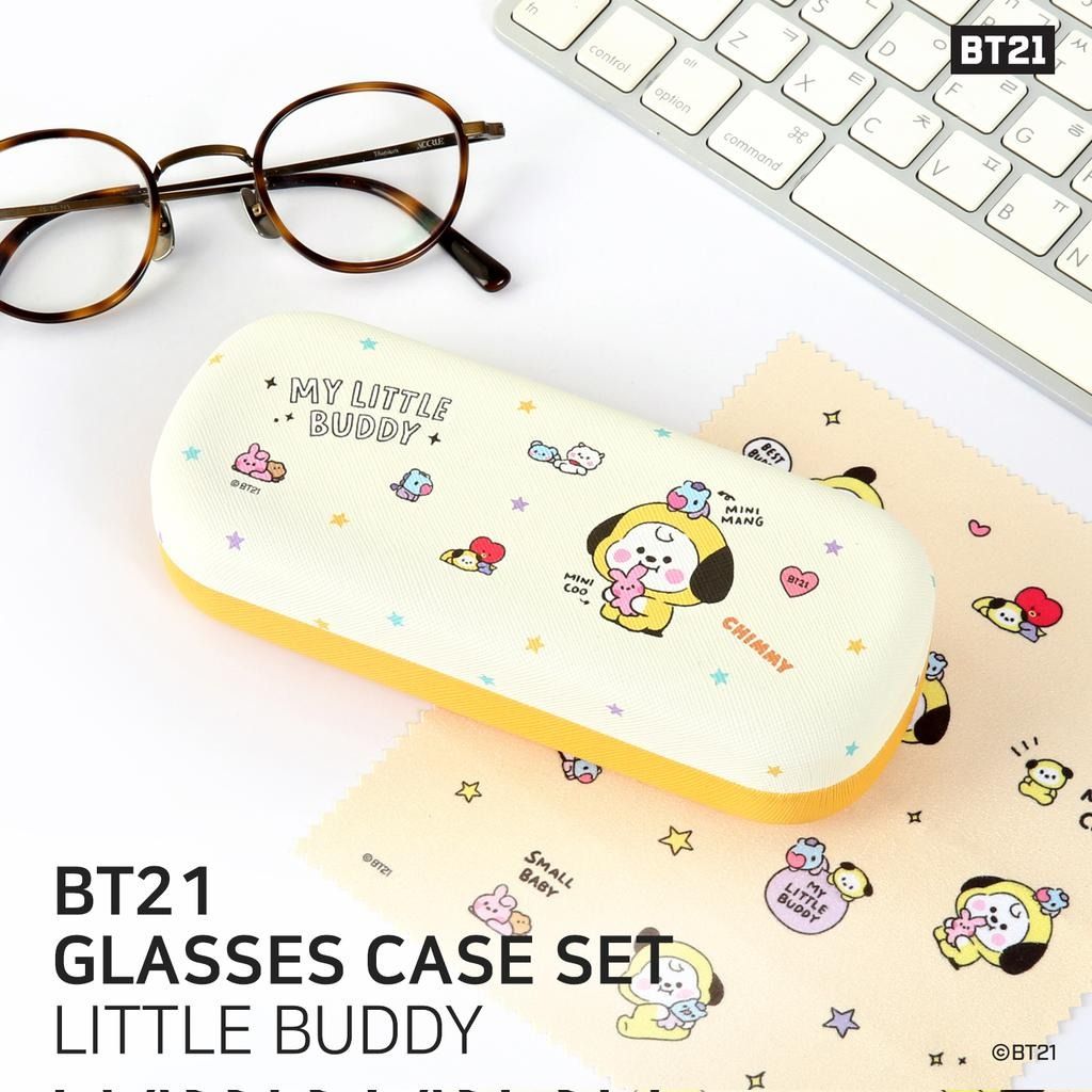 ON HAND BT21 My Little Buddy Glasses Case Set ( bts tata rj ), Hobbies ...