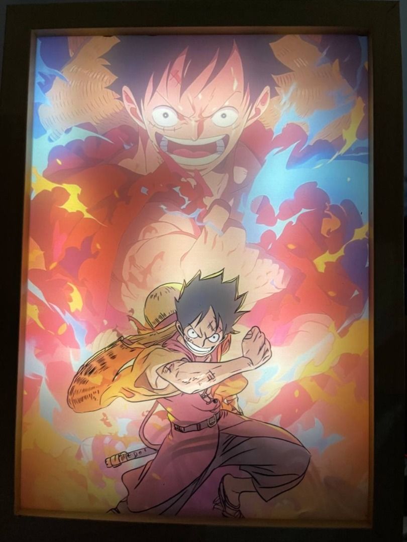 One Piece/ Pokemon Light Frames, Hobbies & Toys, Memorabilia ...