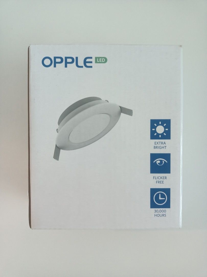 OPPLE LED SLIM DOWNLIGHT 4", TV & Home Appliances, Electrical, Adaptors ...