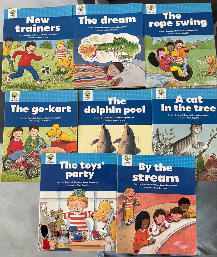 Oxford story tree blue books - set of 8 books, 興趣及遊戲, 書本 & 文具, 小朋友書 ...