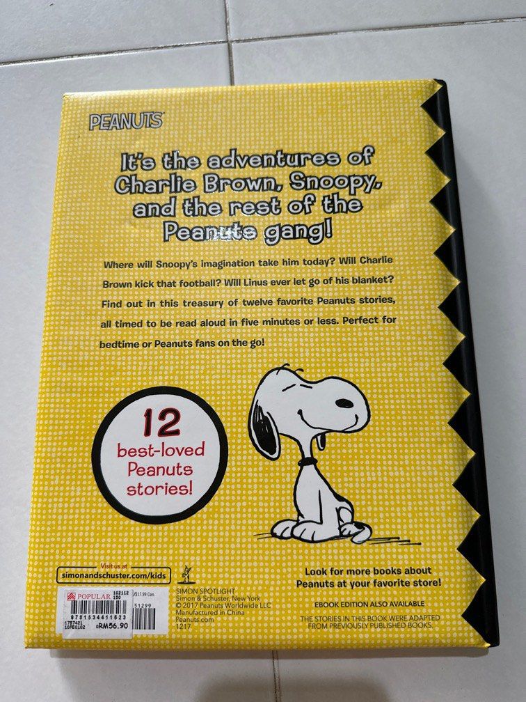 Peanuts 5 Minute Stories hard cover toddler kid children book (usborne), Hobbies & Toys, Books ...