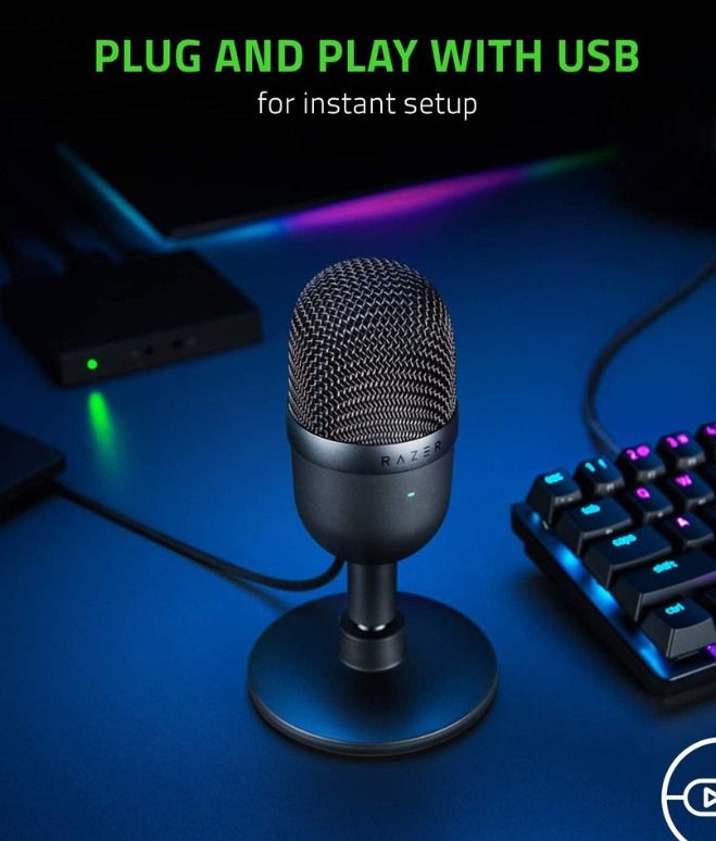 Pink Razer Seiren Mini: Ultra-Precise Supercardioid Pickup Pattern ...