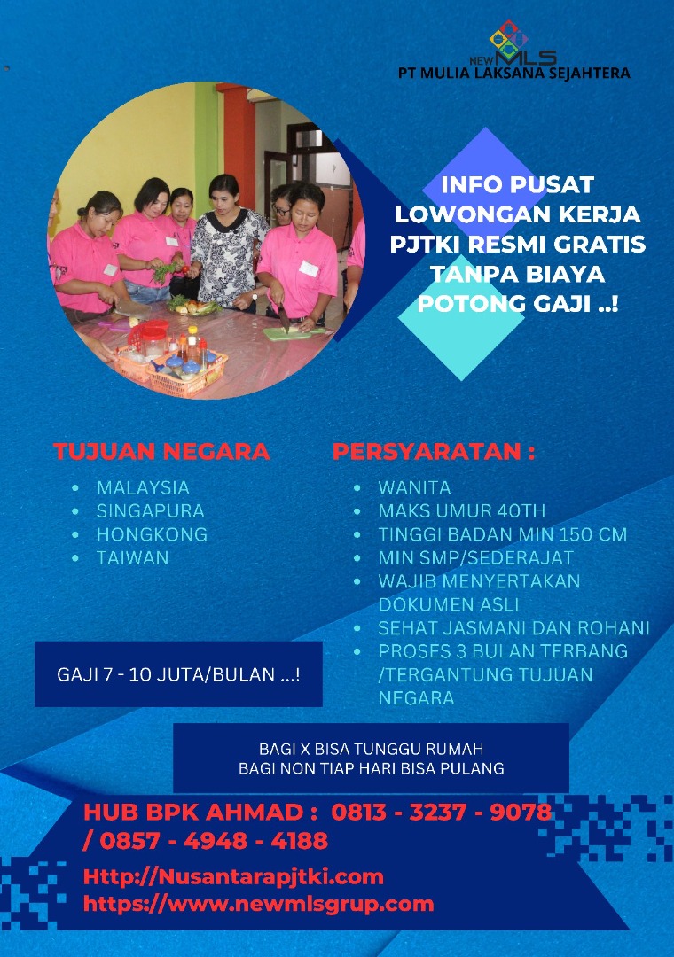 PJTKI Resmi Jawa Timur PT Mulia Laksana Sejahtera 0857-4948-4188 ...