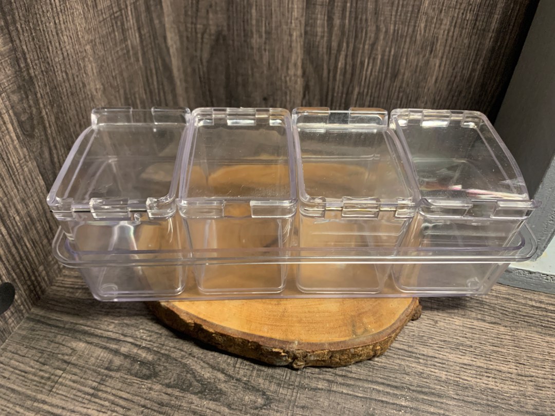 plastic condiments container, Furniture & Home Living, Kitchenware ...