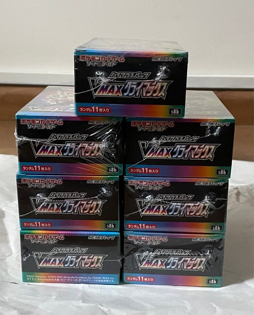Pokemon Japanese Vmax Climax S8b Booster Box, Hobbies & Toys, Toys ...