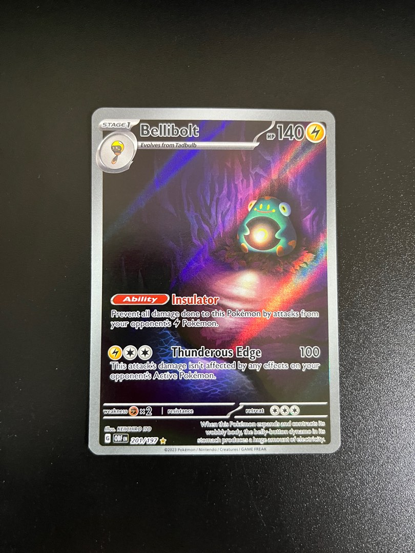 Pokemon TCG card - Bellibolt, Hobbies & Toys, Toys & Games on Carousell