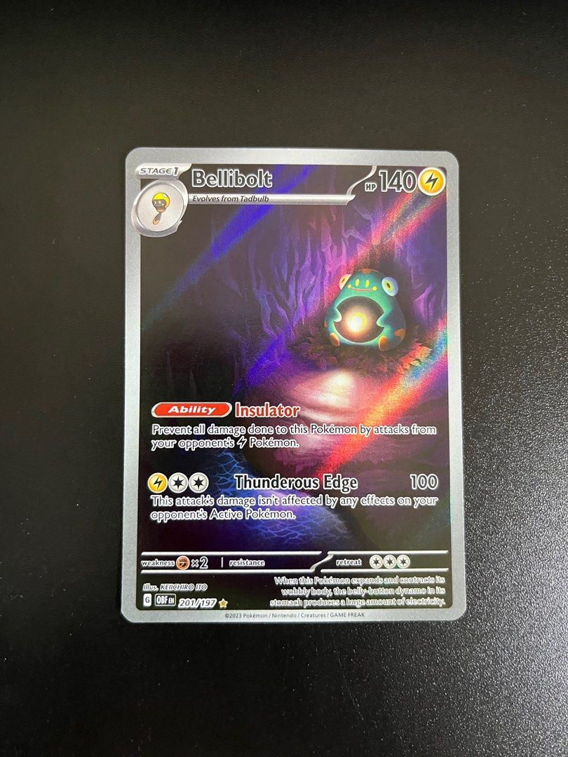 Pokemon TCG card - Bellibolt, Hobbies & Toys, Toys & Games on Carousell