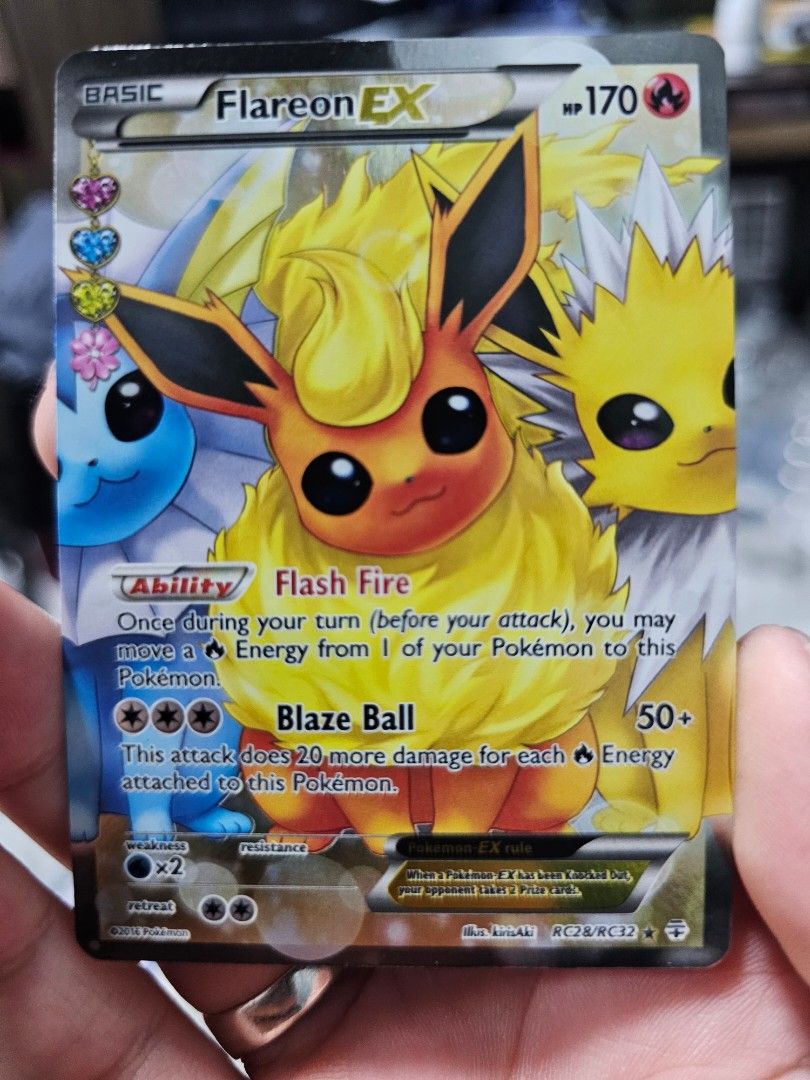 Pokemon TCG Generations Radiant Collection Flareon EX, Hobbies & Toys ...