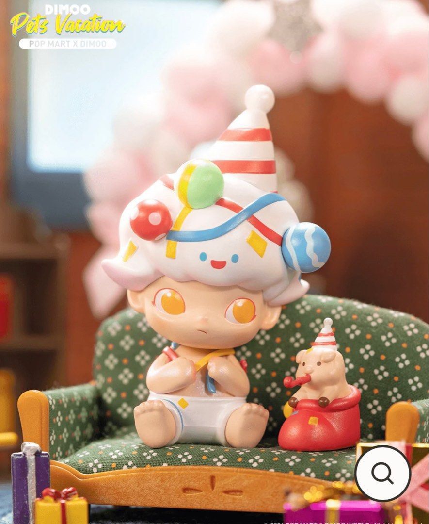 Popmart Dimoo Pets Vacation - Party for Piggy, Hobbies & Toys, Toys ...