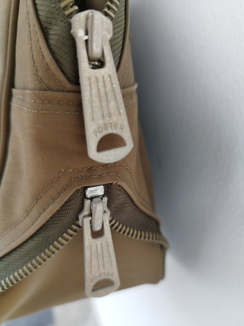 PORTER TOKYO JAPAN YOSHIDA & CO OLIVE DRAB ARMY GREEN EXPANDABLE ...