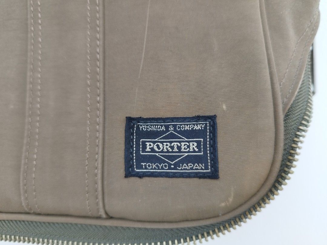 PORTER TOKYO JAPAN YOSHIDA & CO OLIVE DRAB ARMY GREEN EXPANDABLE ...