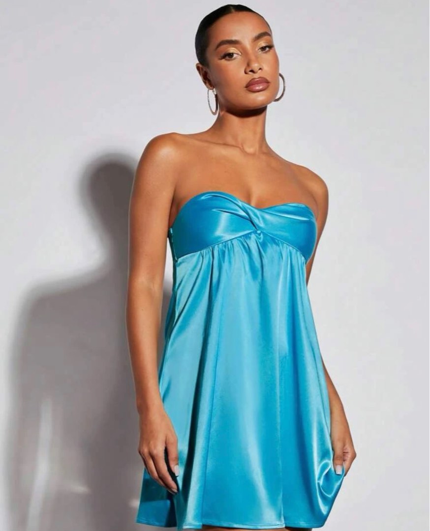 Powerpuff girls bubbles inspired satin dress and ribbon, Women's ...