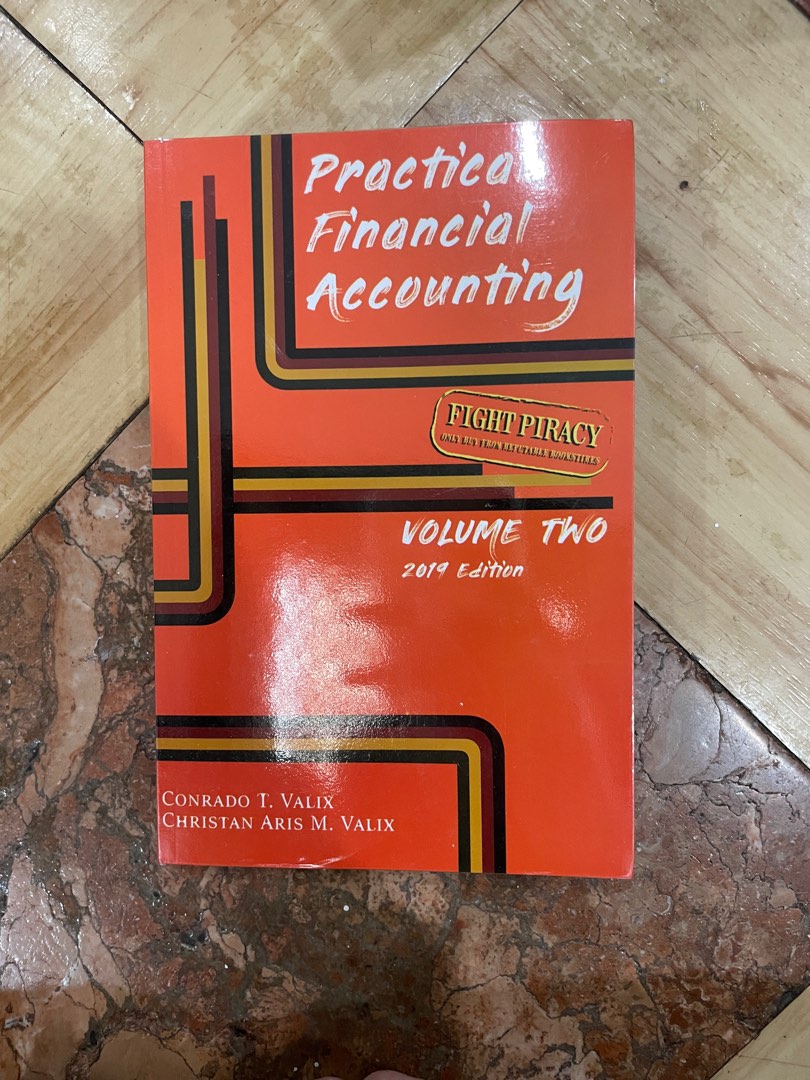 Practical Financial Accounting Volume 2| Valix & Valix | 2019 Edition ...