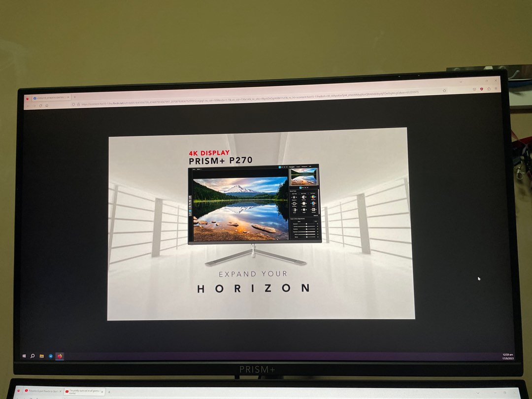 Prism+ 4K 27-inch monitor, Computers & Tech, Parts & Accessories ...