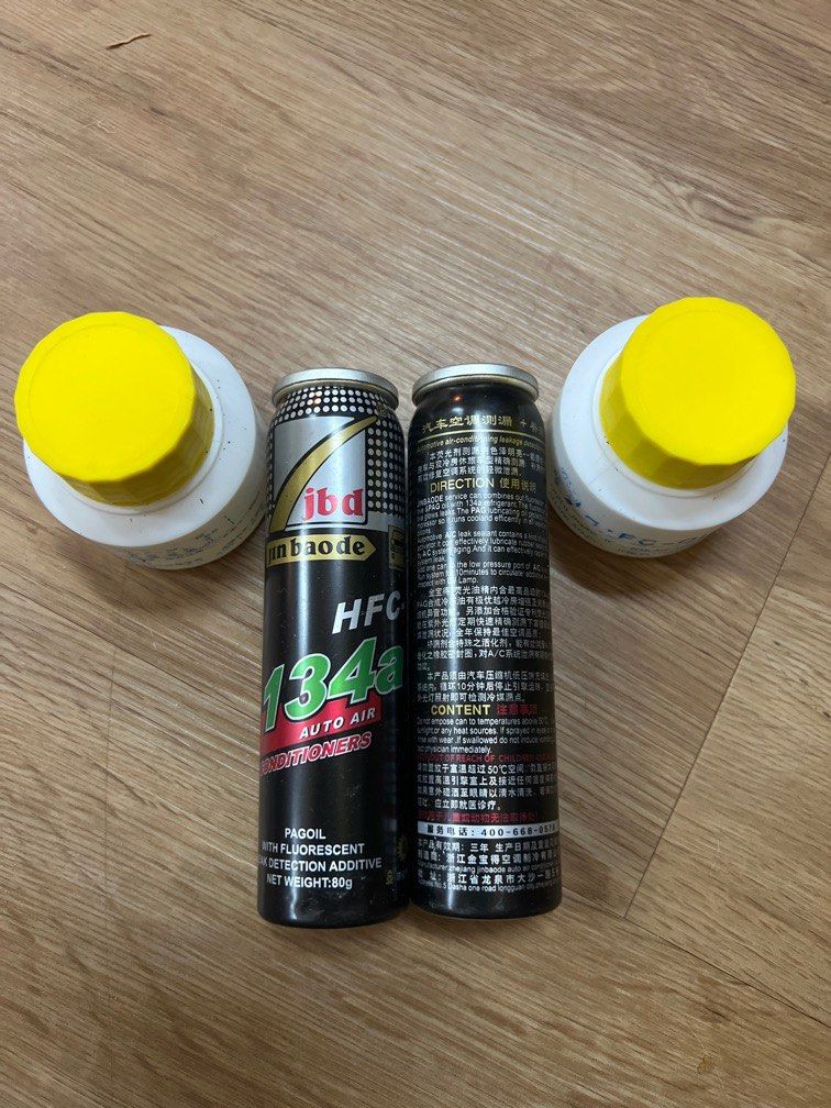 R134A Leak detection Dye and Compressor Oil, Car Accessories, Accessories on Carousell