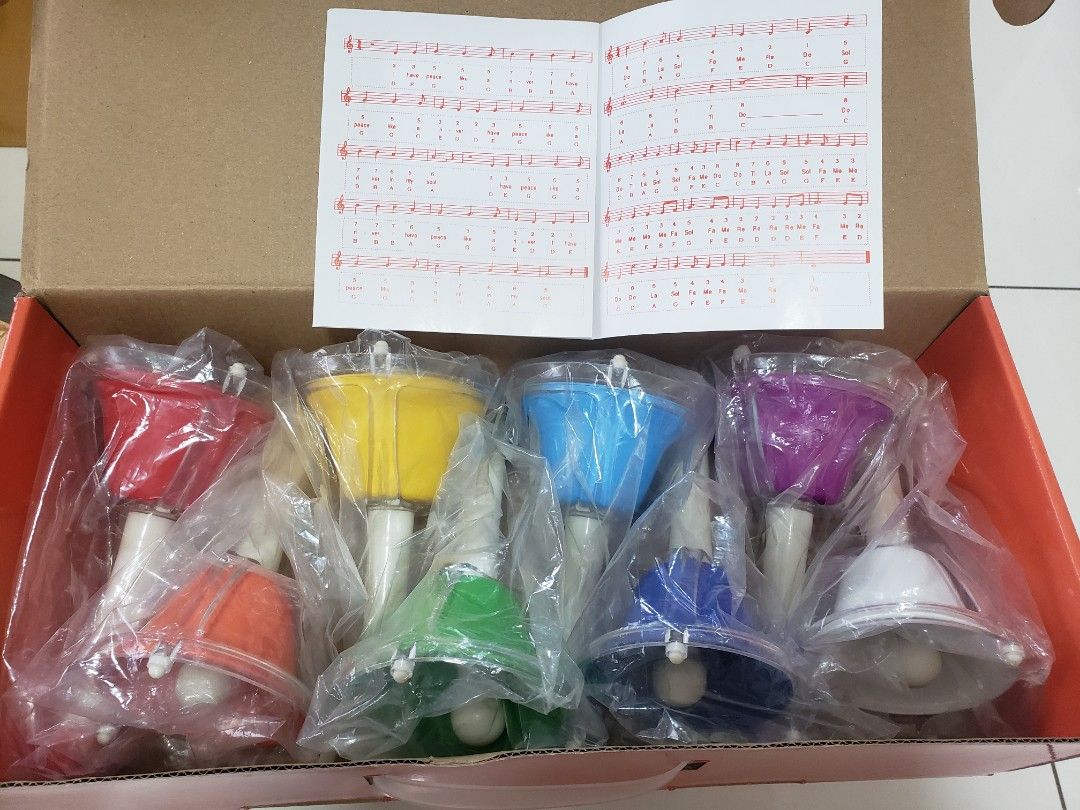Rainbow bells with correct pitch, Hobbies & Toys, Music & Media ...