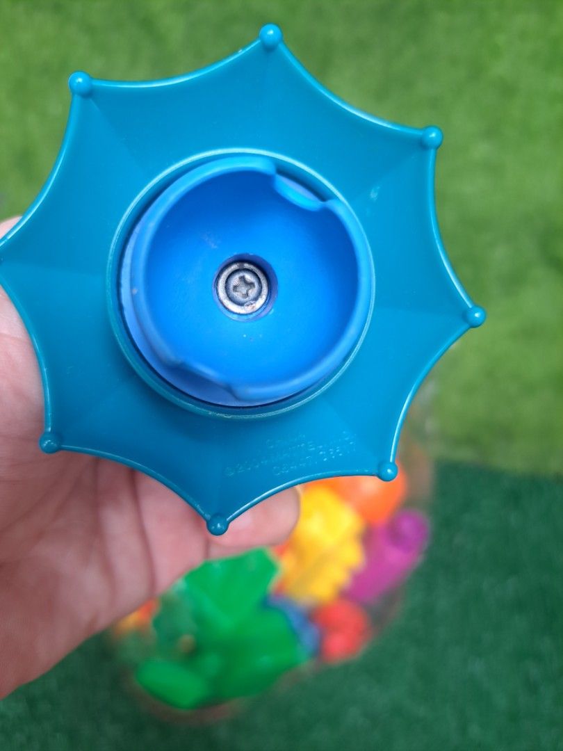 Rare Fisher price Pop-Onz Building System Pop N' Stack Blocks with bag ...