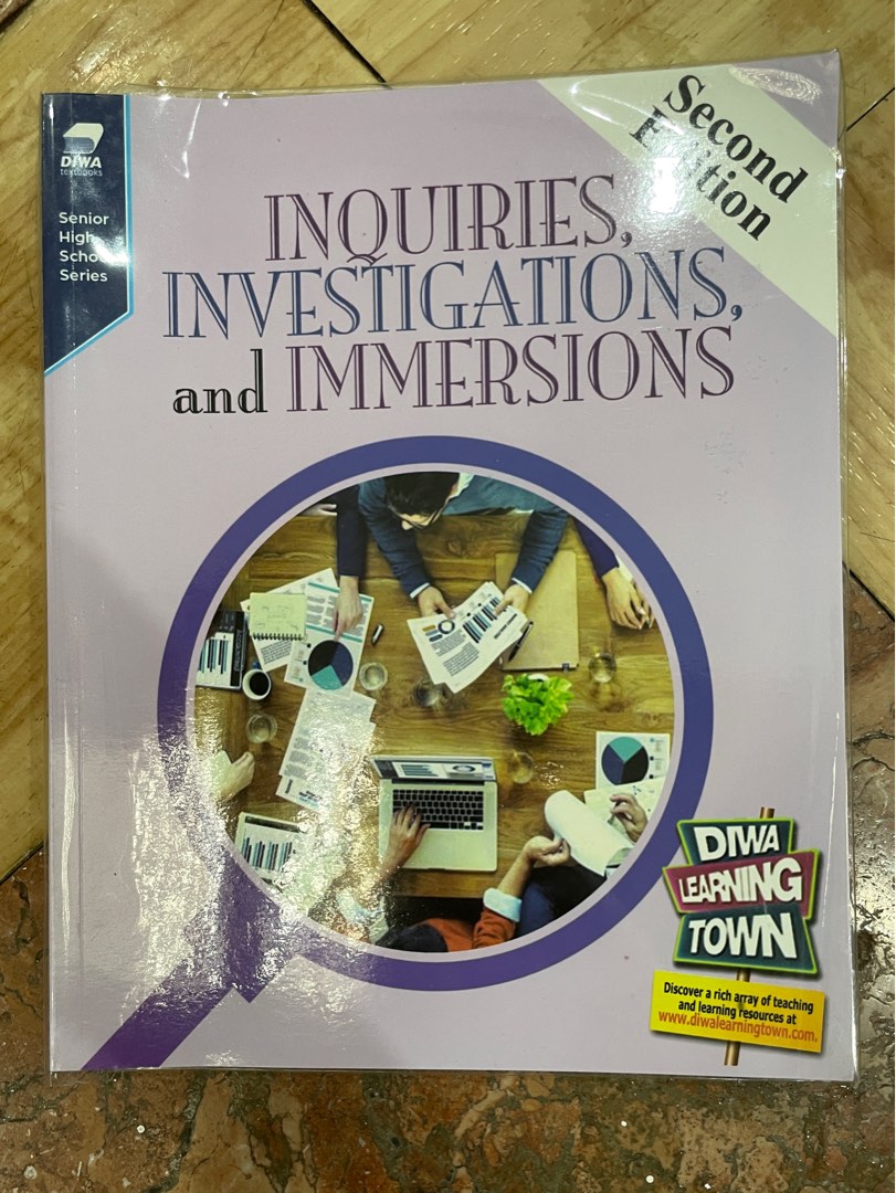 Inquiries, Investigation, and Immersions | DIWA | Second Edition | SHS ...