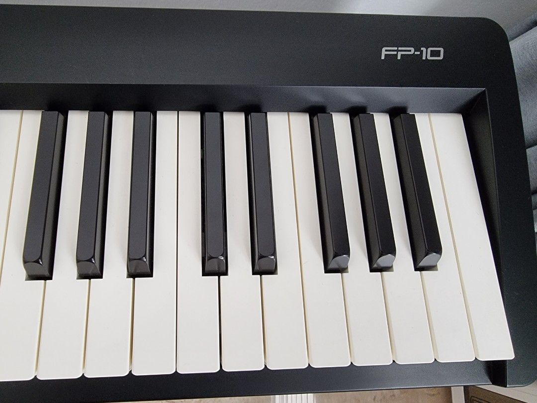 Roland FP10 Digital Piano with wooden stand and bench, Hobbies & Toys ...