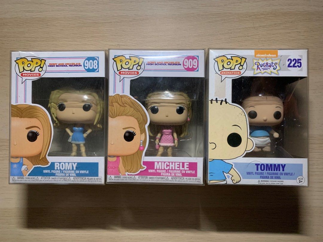 Romy & Michelle Funko Pops and Tommy from Rugrats, Hobbies & Toys, Toys ...