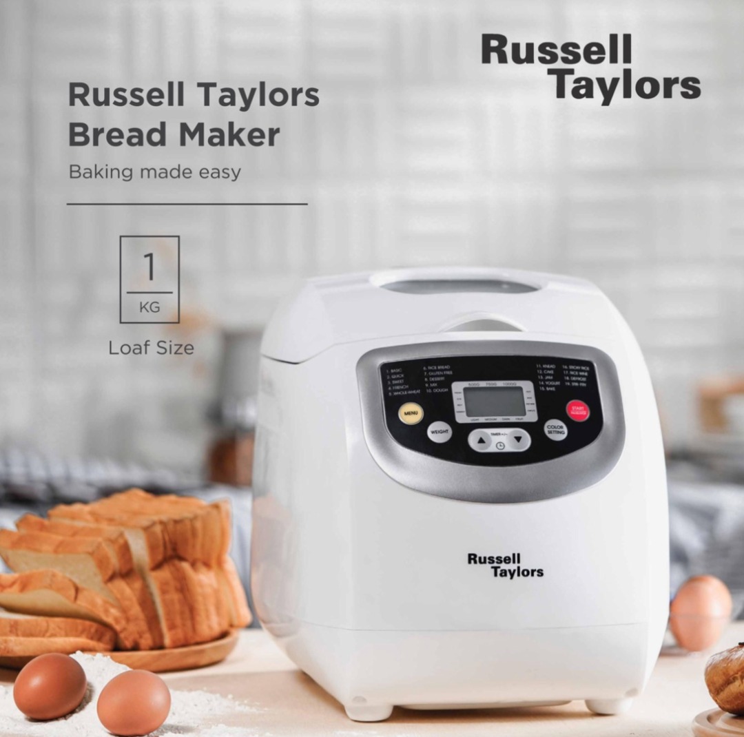 Russel Taylor Breadmaker, TV & Home Appliances, Kitchen Appliances, Breadmakers on Carousell