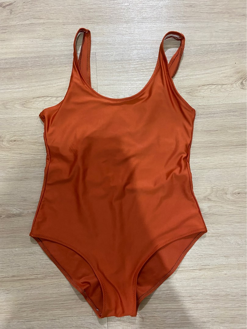 Rust One Piece, Women's Fashion, Swimwear, Bikinis & Swimsuits on Carousell