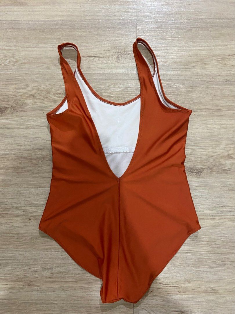 Rust One Piece, Women's Fashion, Swimwear, Bikinis & Swimsuits on Carousell