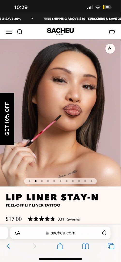 SACHEU Lip Liner TIKTOK VIRAL, Beauty & Personal Care, Face, Makeup on ...