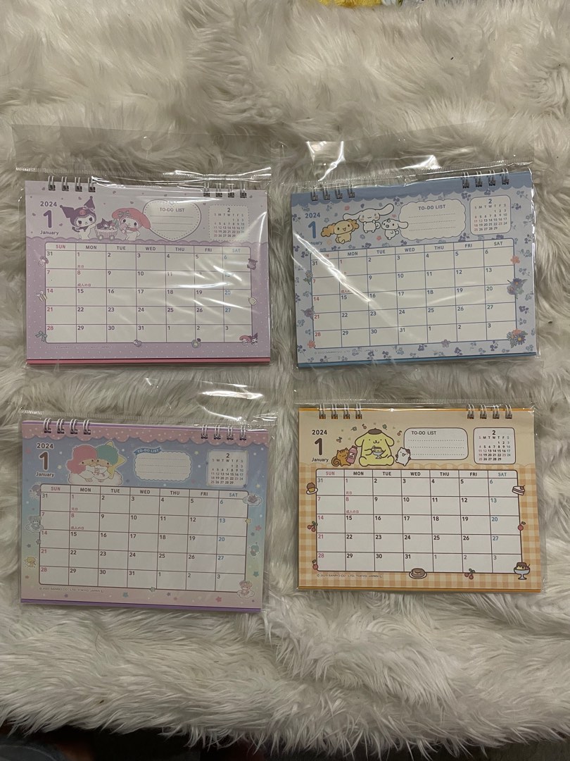 Sanrio Character 2024 Desk Calendar, Hobbies & Toys, Stationary & Craft ...
