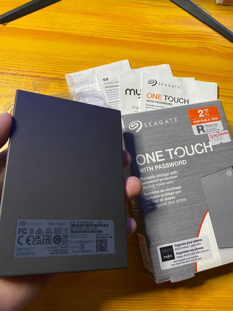 Seagate 2TB One Touch External HDD Portable Hard Drive (bought May 24 ... Seagate 2TB One Touch External HDD Portable Hard Drive (bought May 24 ...