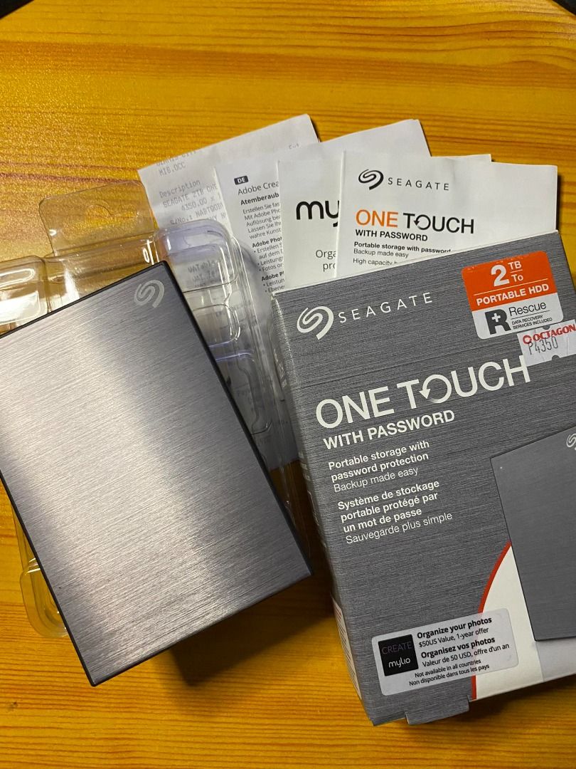 Seagate 2TB One Touch External HDD Portable Hard Drive (bought May 24 ... Seagate 2TB One Touch External HDD Portable Hard Drive (bought May 24 ...