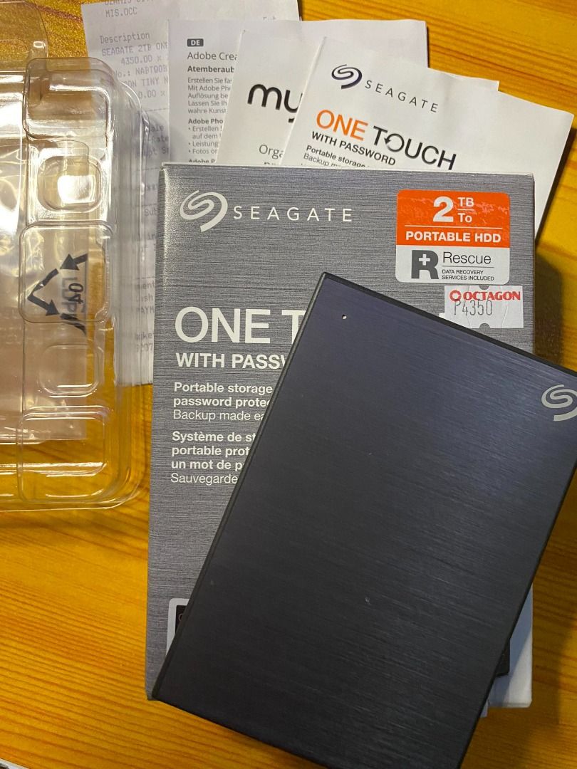 Seagate 2TB One Touch External HDD Portable Hard Drive (bought May 24 ... Seagate 2TB One Touch External HDD Portable Hard Drive (bought May 24 ...