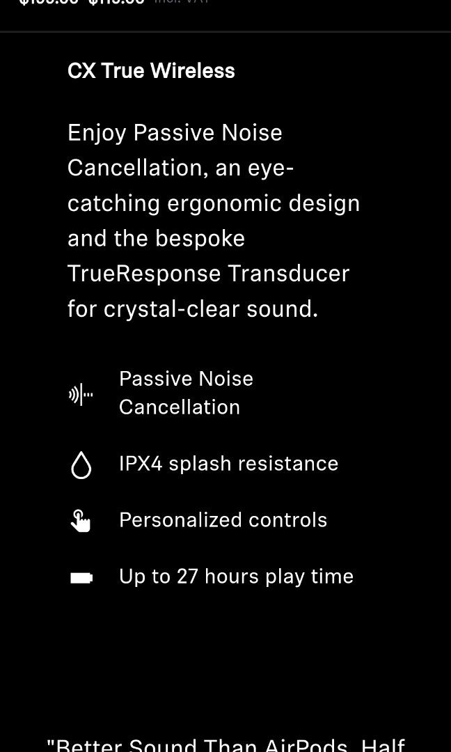 SENNHEISER TRUE WIRELESS Earphone, Audio, Earphones on Carousell
