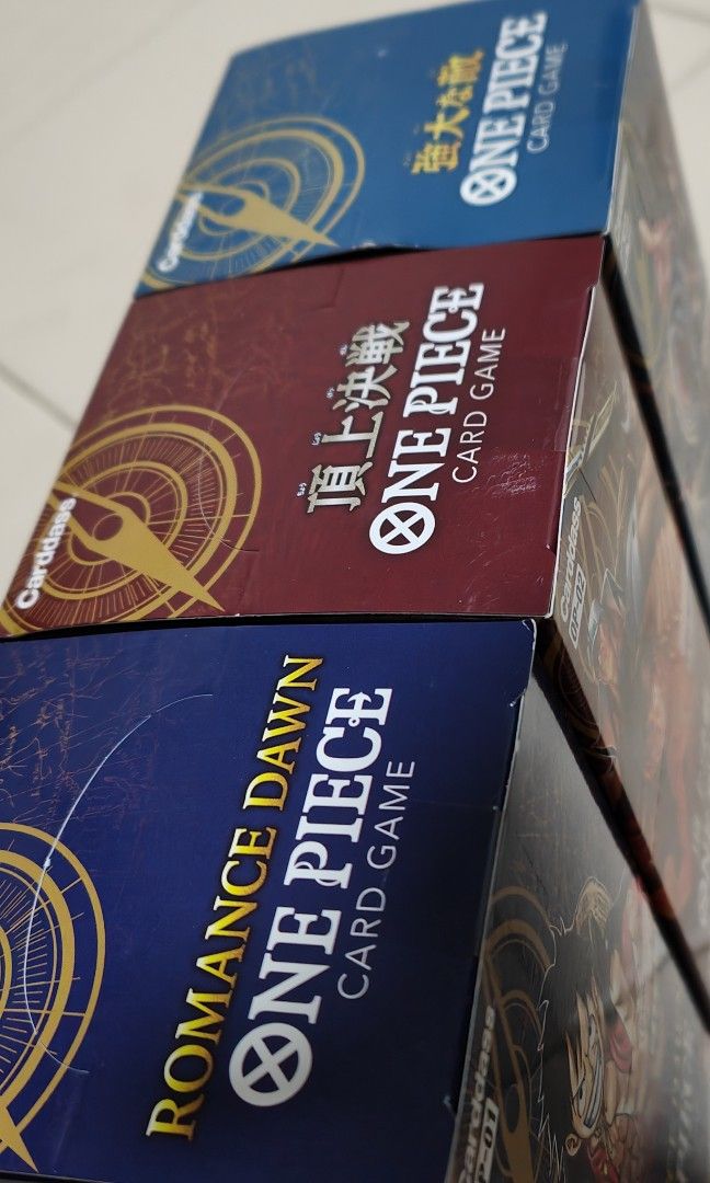 Set of OP01,OP02 & OP03 Booster, Hobbies & Toys, Toys & Games on Carousell