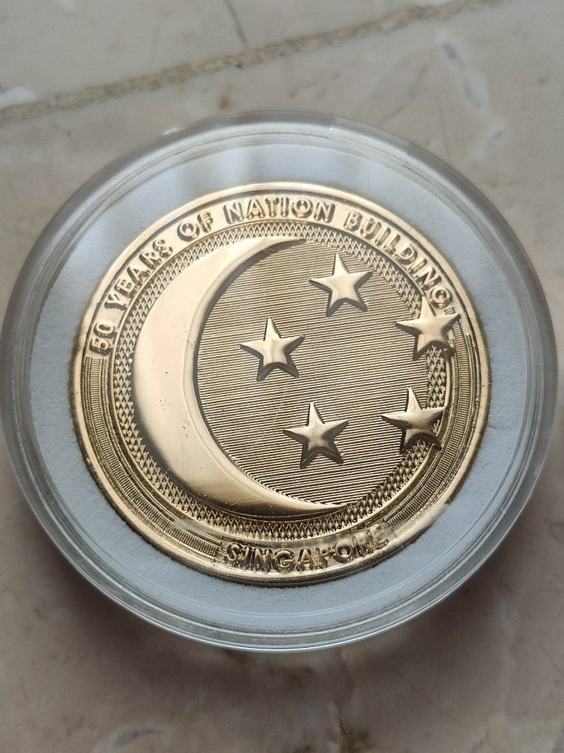 SG50 Gold coin 50 years of Nation Building - Only 1 left, Hobbies ...